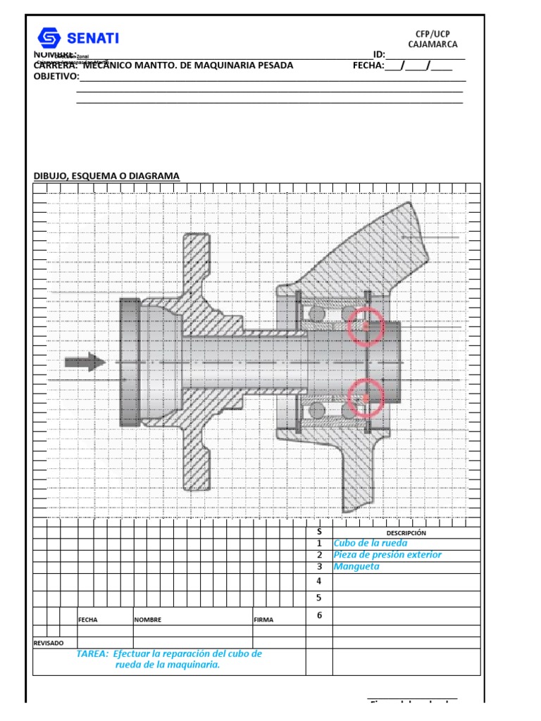 TAREA #1 Efectuar La Reparación Del Cubo de Rueda de La Maquinaria ...