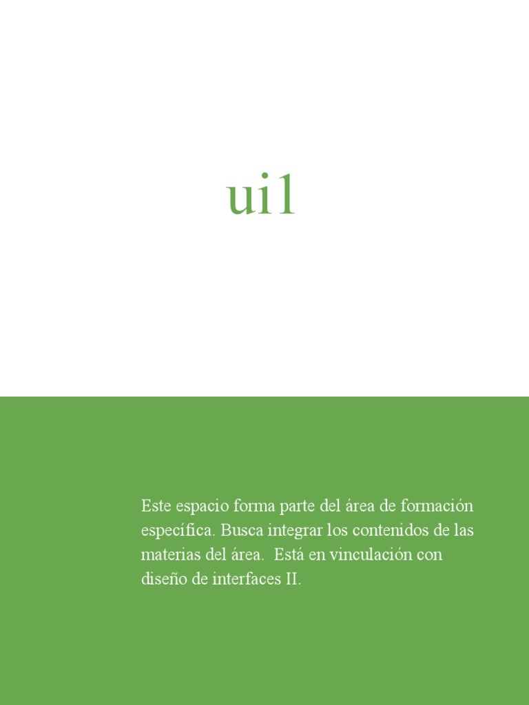 UI1 | PDF