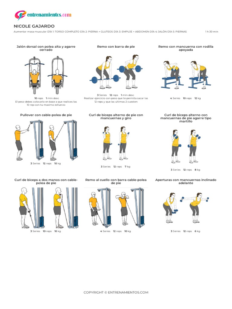 Entrenamiento 2022 07 13 | PDF | Entrenamiento con pesas