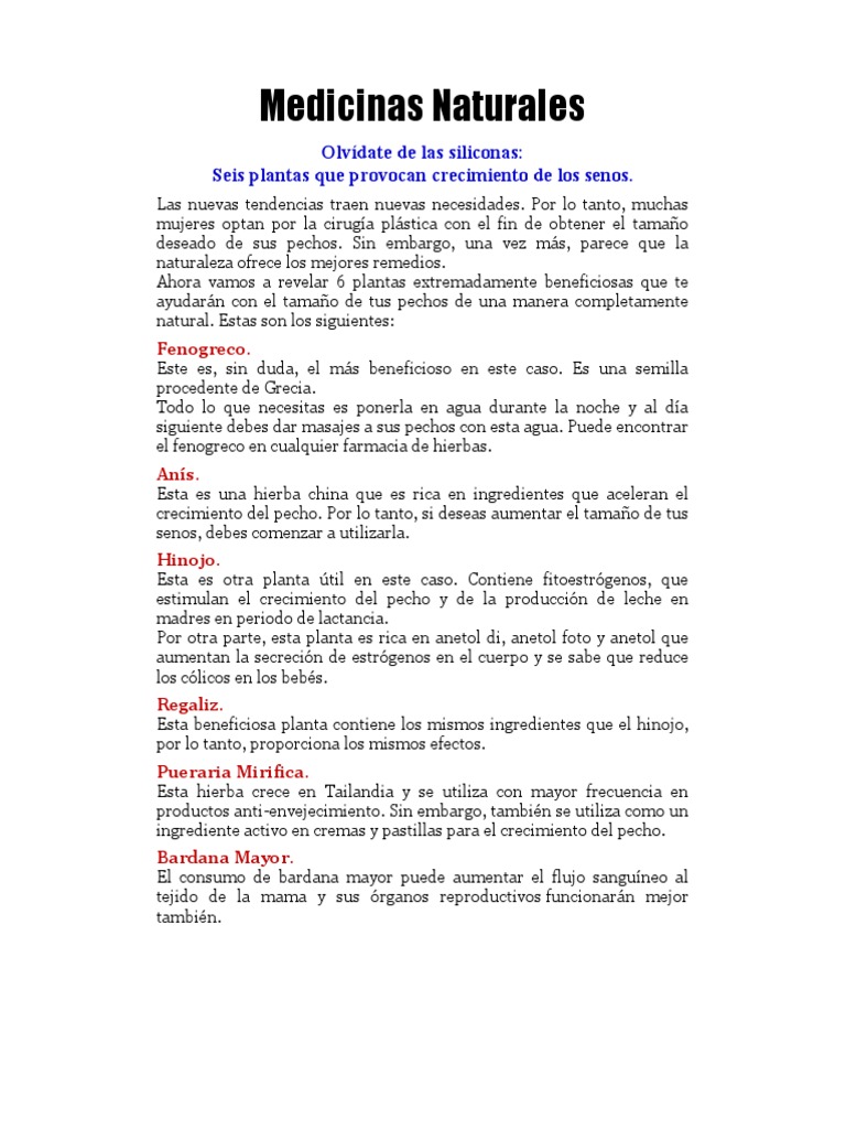 Medicinas Naturales | PDF
