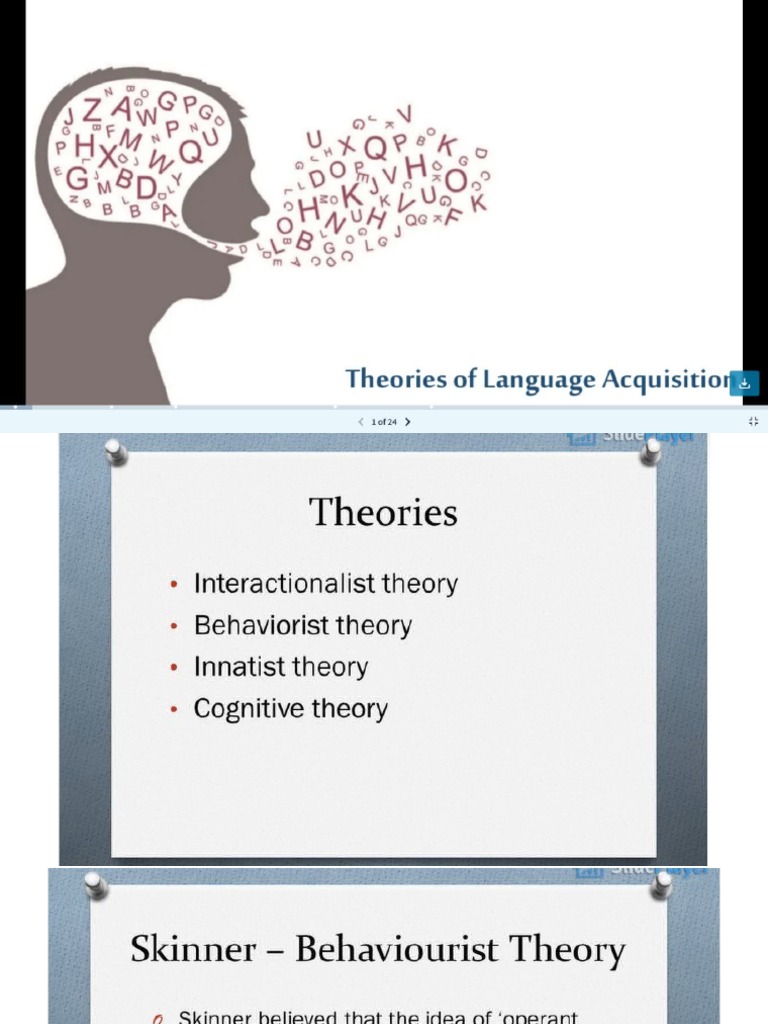 Theories of Language Acquisition | PDF