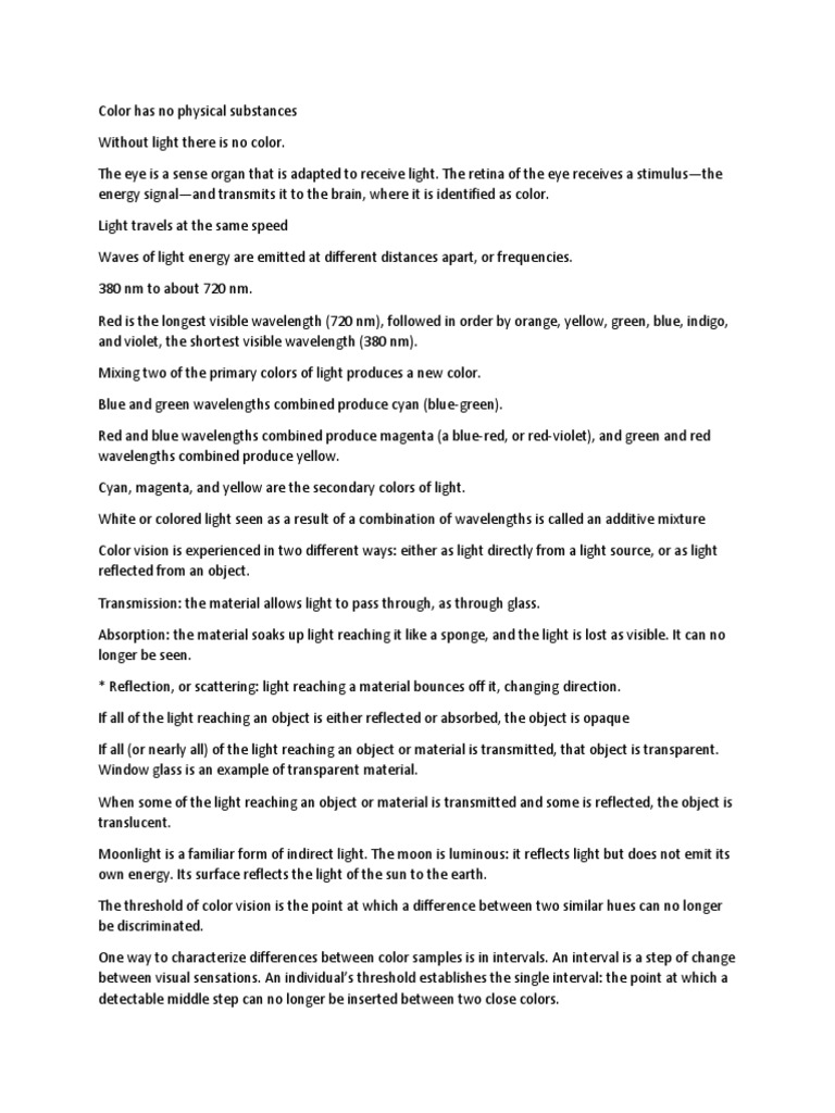 Color Theory Final Exam | Download Free PDF | Color | Hue