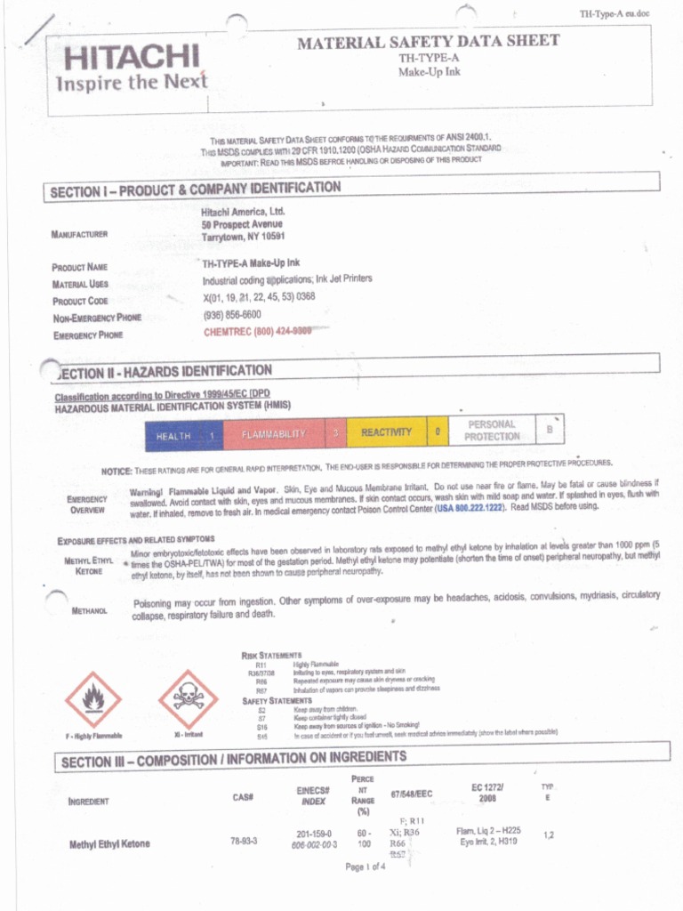 Hitachi Th-Type A | PDF