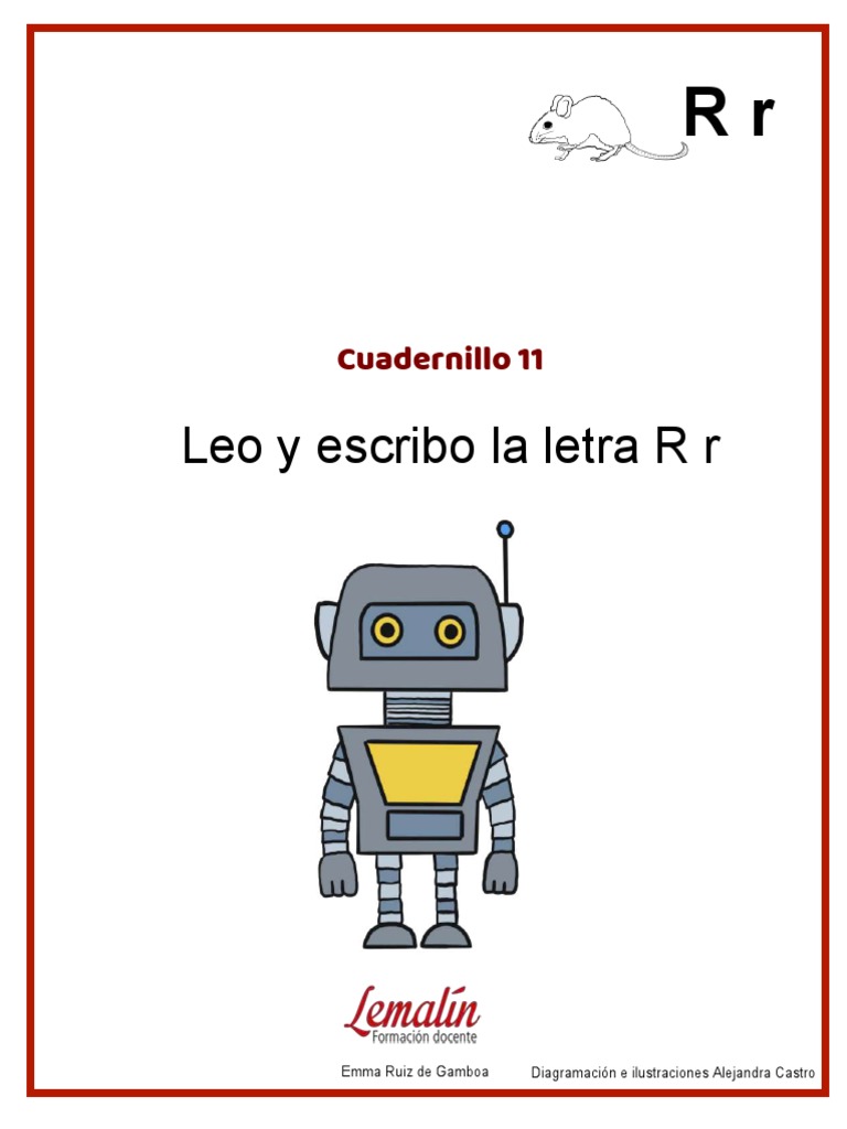 Cuadernillo 11, Letra R | PDF