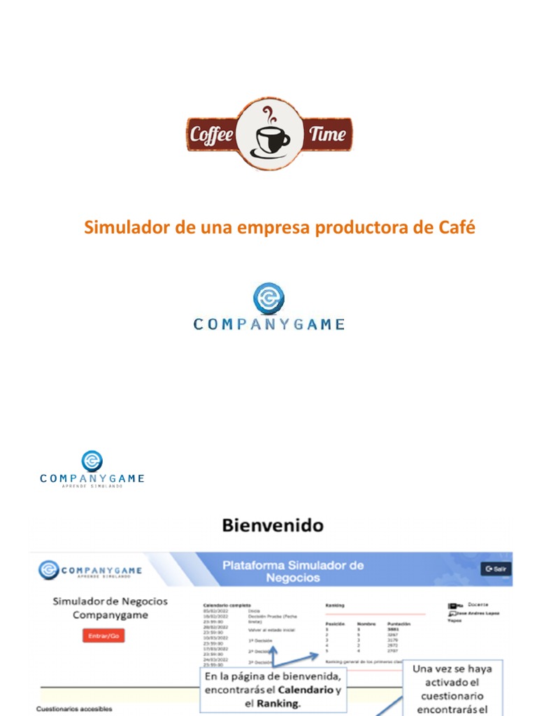 Tutorial Coffeetime Esp | PDF | Mercado (economía) | Informática