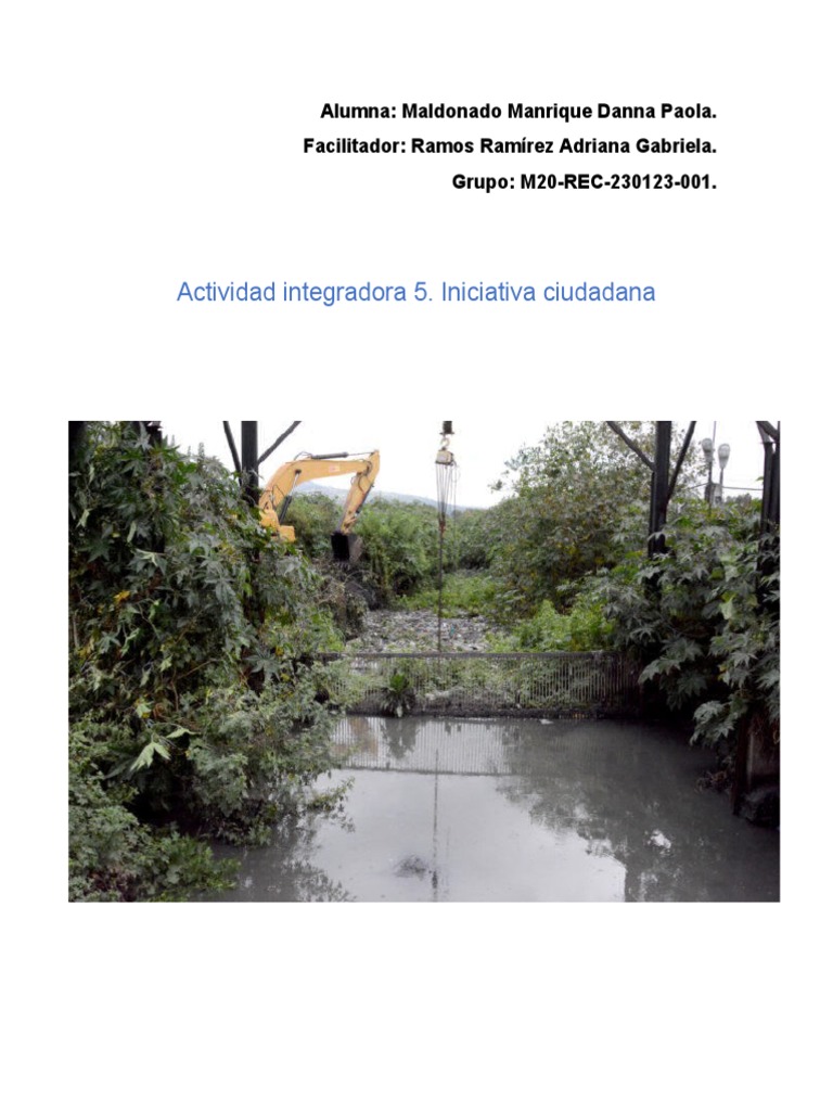 MaldonadoManrique DannaPaola M20S3AI5 | Descargar gratis PDF | Residuos | Vertedero