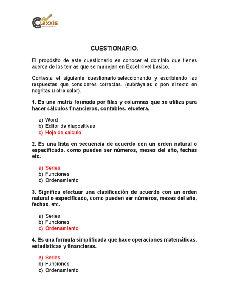 Examen Diagnostico Excel | PDF | Microsoft Excel | Hoja de cálculo