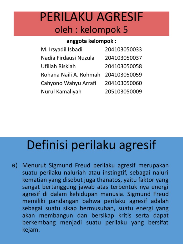 Perilaku Agresif Kel-5 | PDF
