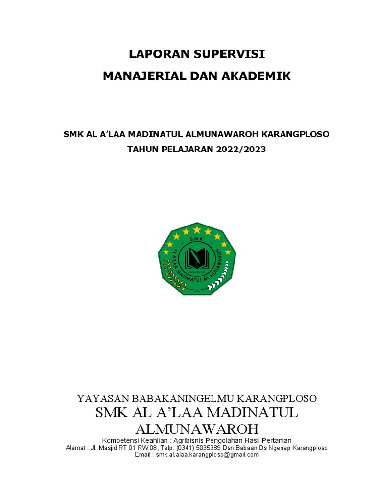 Laporan Supervisi Akademik | PDF