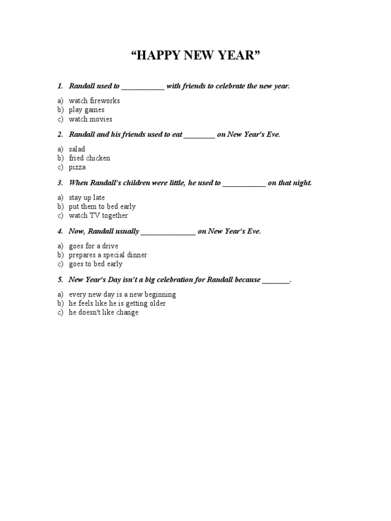 Happy New Year | PDF