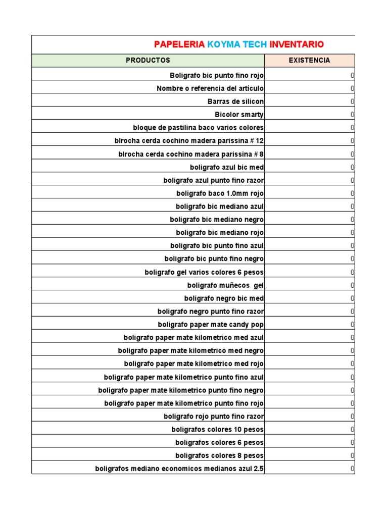 Koyma Tech Inventarios | PDF