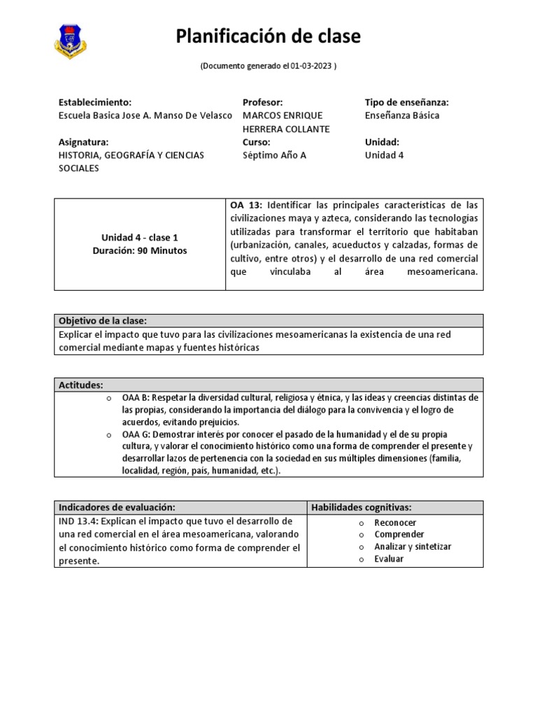 Reporte Clases Unidad | PDF | Imperio Inca | Mesoamérica