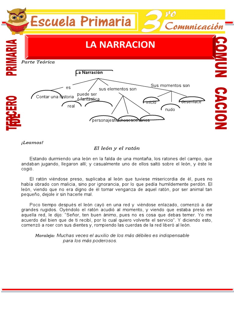 Actividades de Narración para Tercer Grado | PDF | Narración | Fábula
