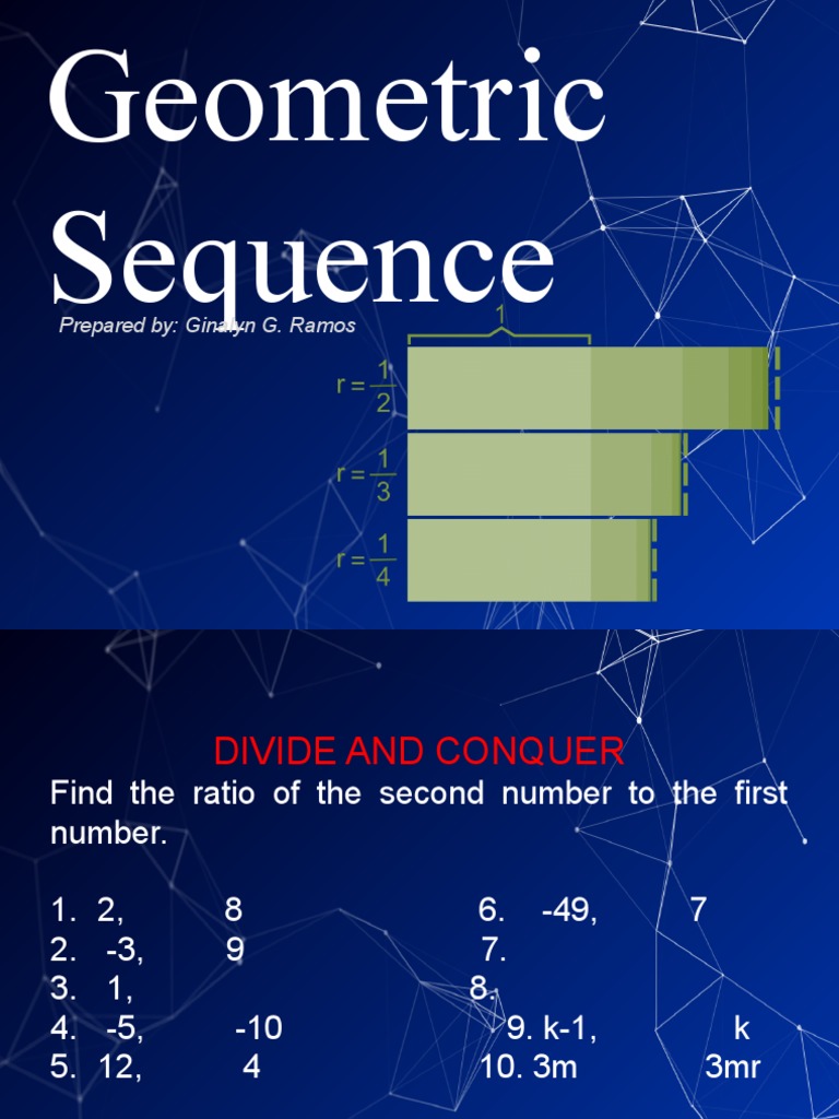 GEOMETRIC SEQUENCE SERIES MEAN Final | PDF | Teaching Methods & Materials