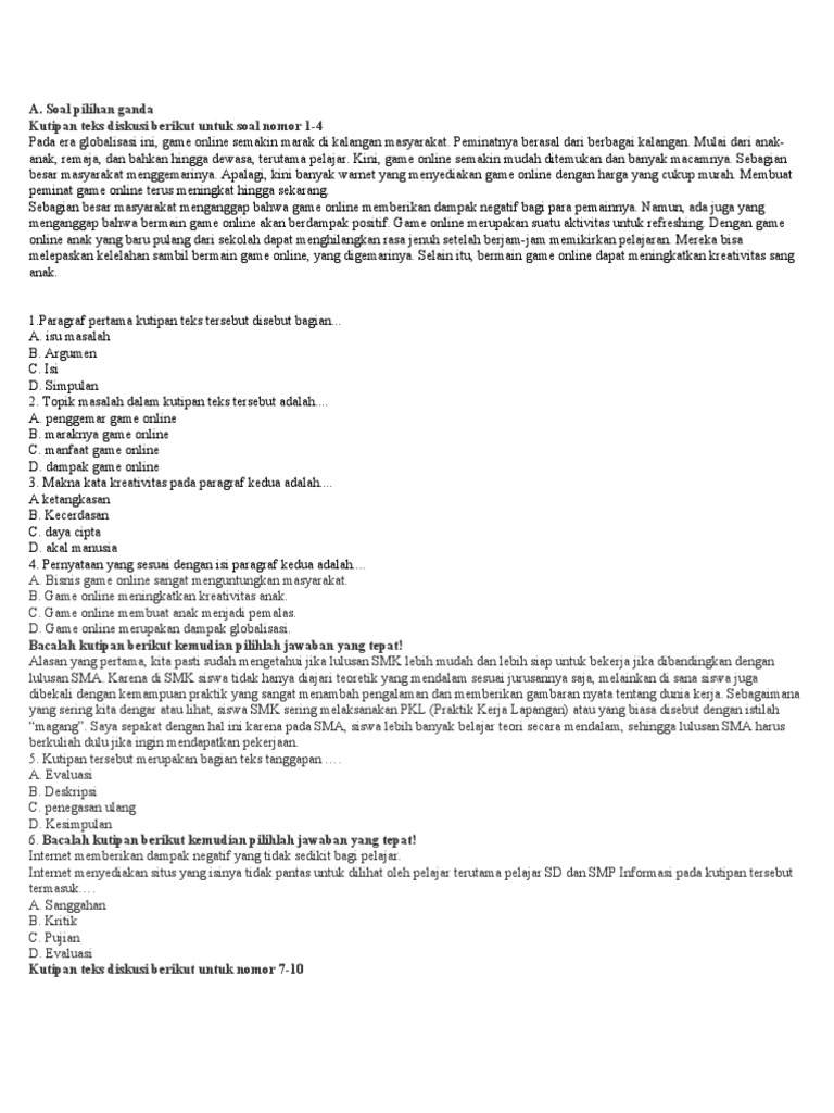 Pts Semester 2 Bindo 9 | PDF