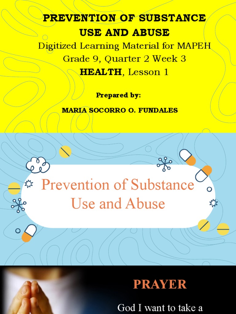 Q2 Health PPT WK 1 Fundales | PDF | Recreational Drug Use | Substance Abuse