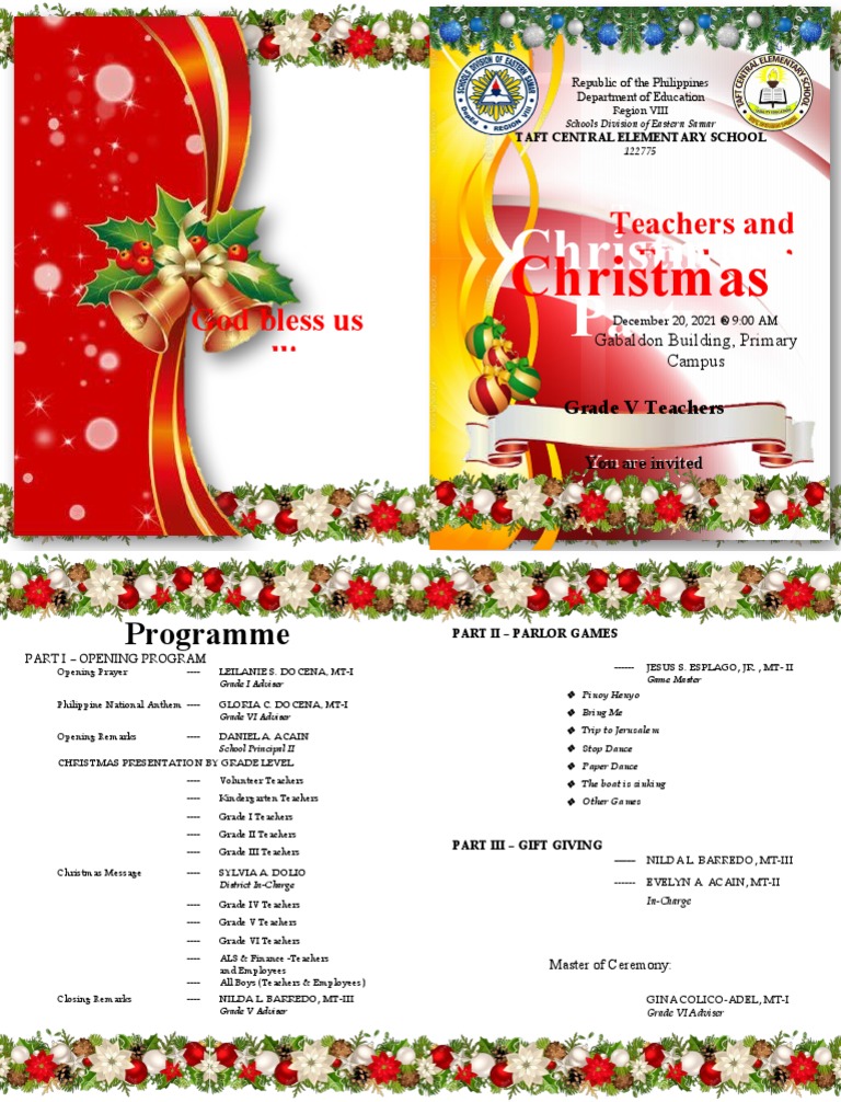 Christmas Party Program | PDF