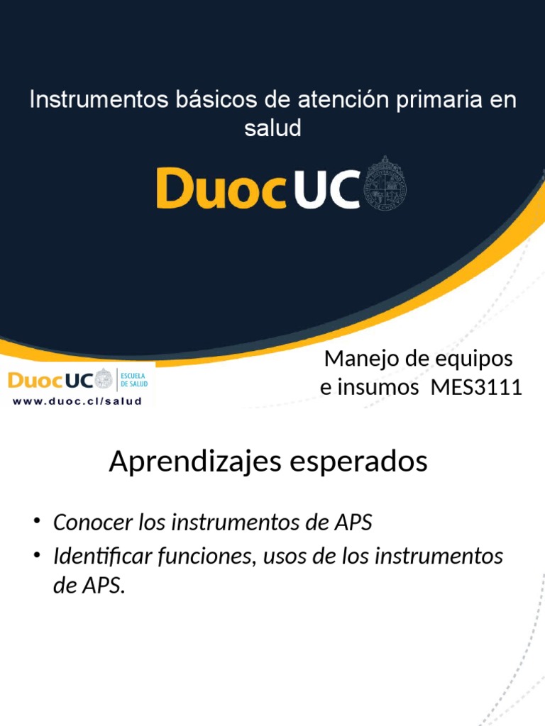 1.3.1 PPT Instrumentos Basicos de Atencion Primaria en Salud - Tagged | PDF | Termómetro ...
