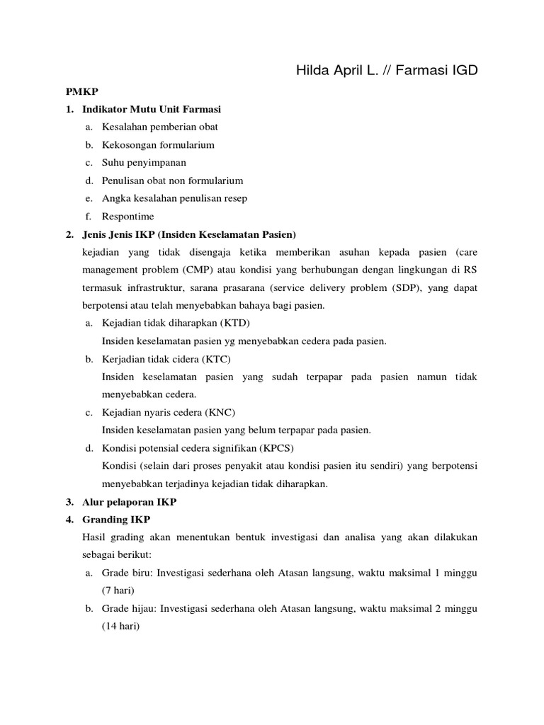 penilaian PITSTOP | PDF