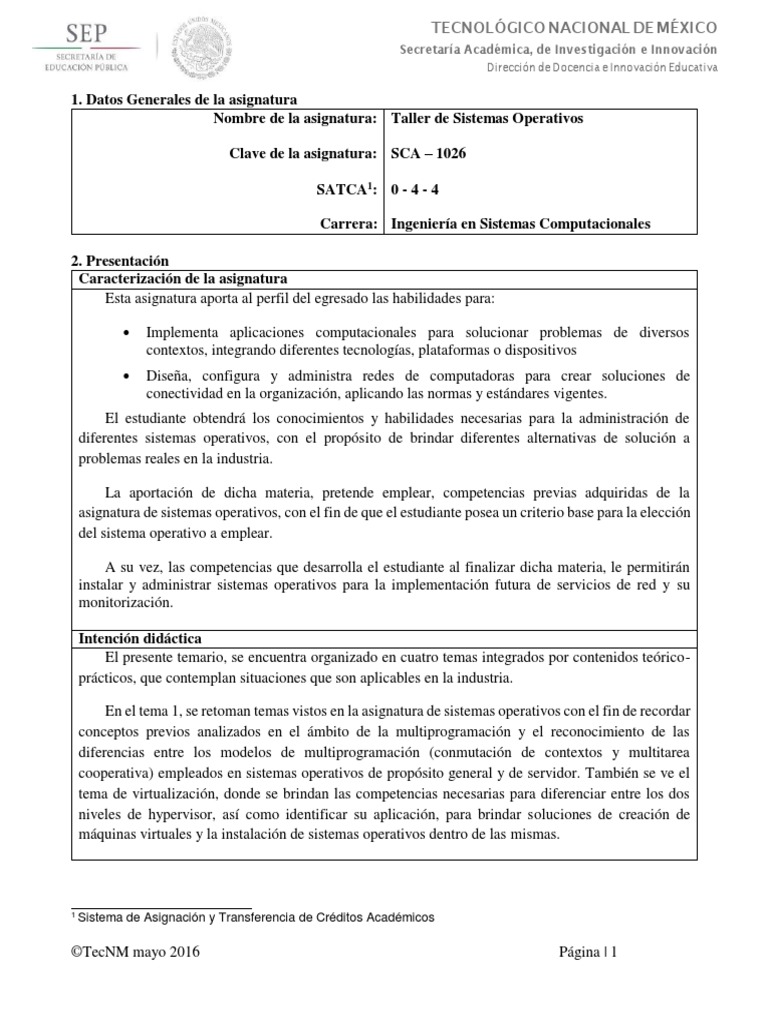 Taller de Sistemas Operativos | PDF | Sistema operativo | Servidor ...