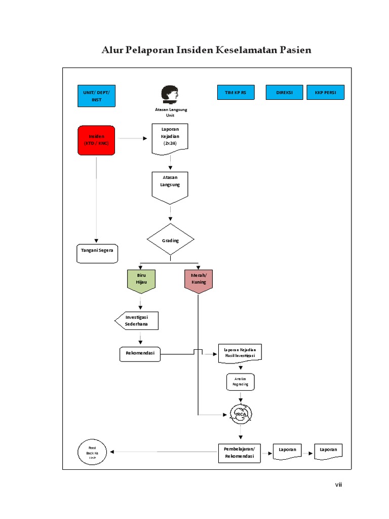 Alur Pelaporan Insiden Keselamatan Pasien | PDF