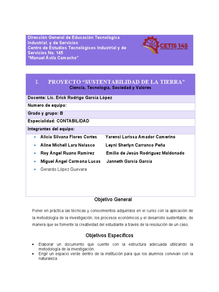 Proyecto Sustentabilidad | PDF | Sustentabilidad | Método científico