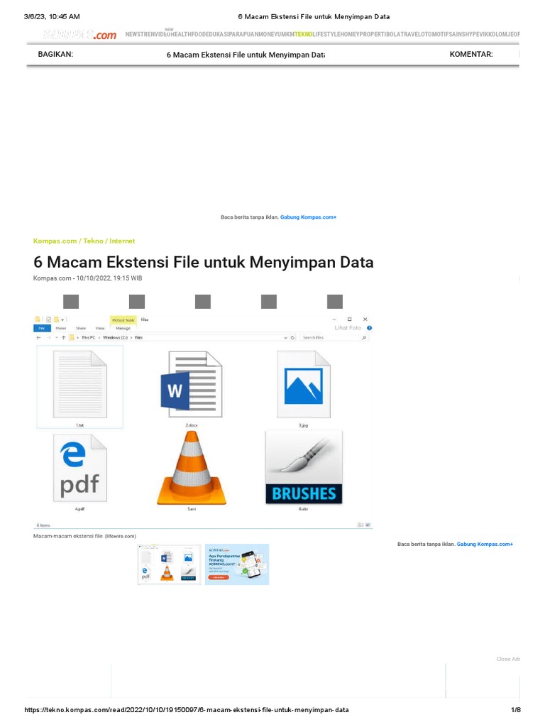 6 Macam Ekstensi File Untuk Menyimpan Data | PDF