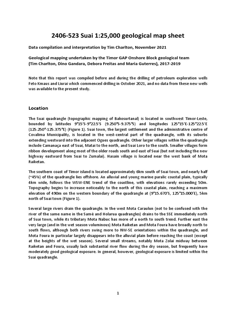 Uncovering Timor-Leste's Petroleum Potential: A Geological Map of the ...