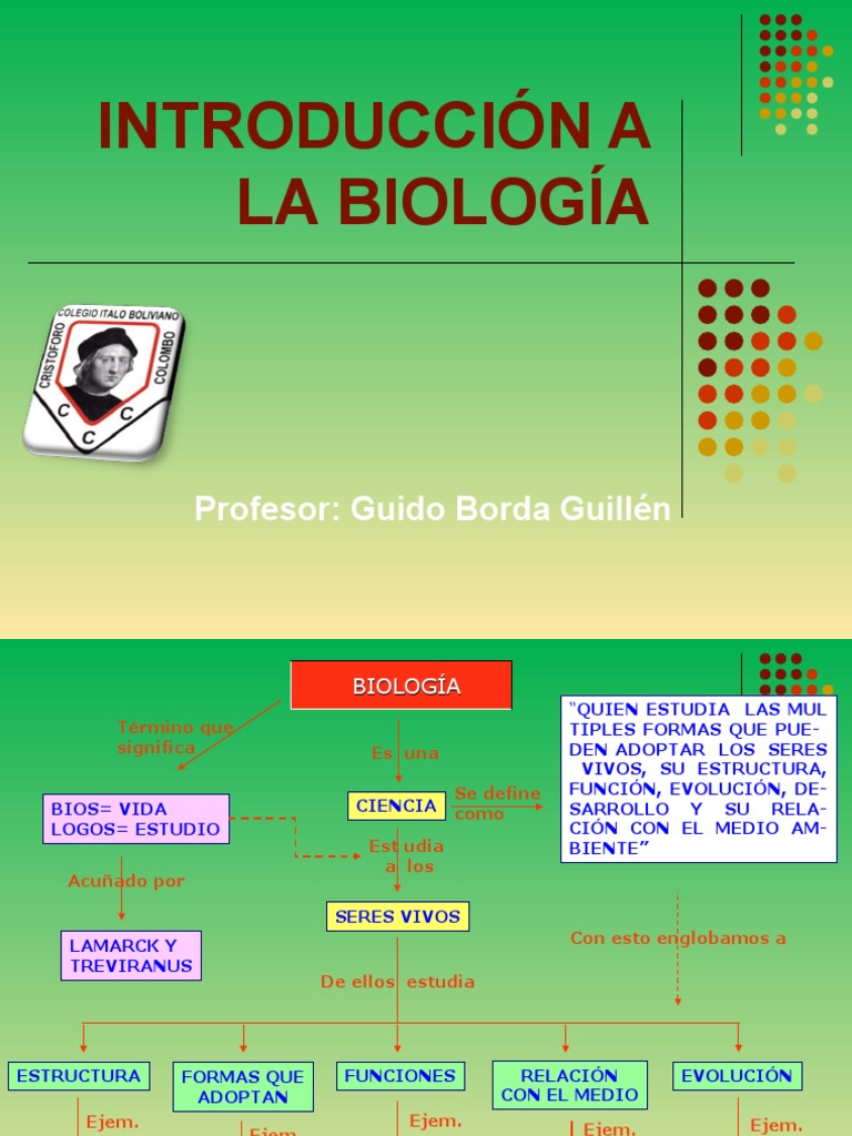 Introducción A La Biologia | PDF | Biología | Evolución
