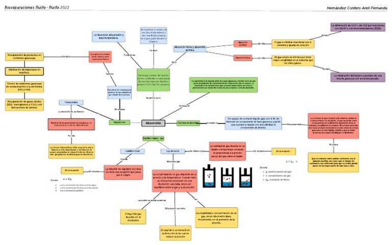 Mapa conceptual | PDF | Absorción (Química) | Solubilidad
