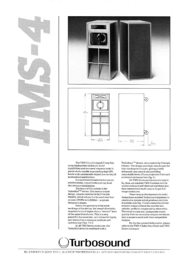 Turbosound tms4 Manual | PDF