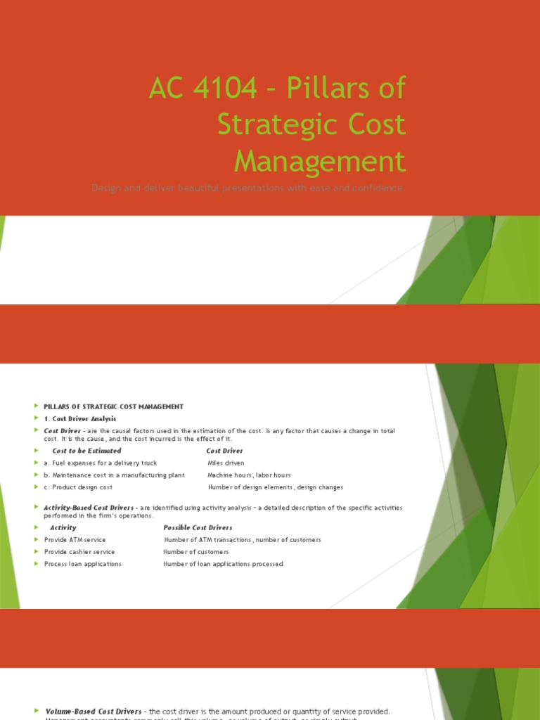Pillars of Strategic Cost Management | PDF | Regression Analysis ...
