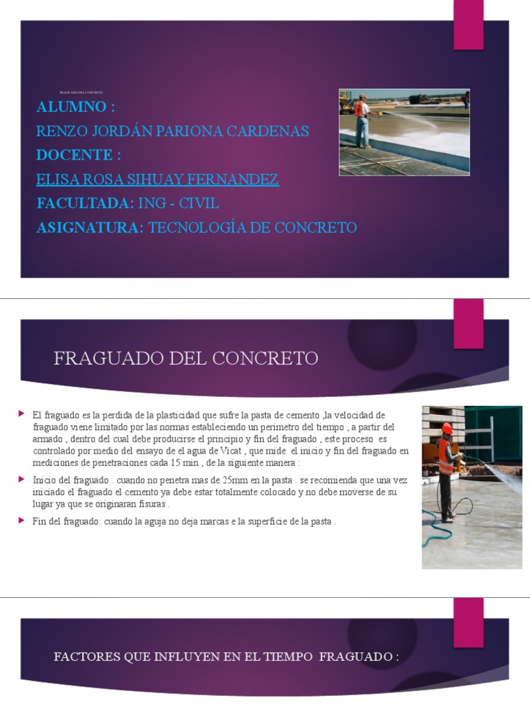 Fraguado Y Endurecimiento Del Hormigón O Concreto – BQLQVS