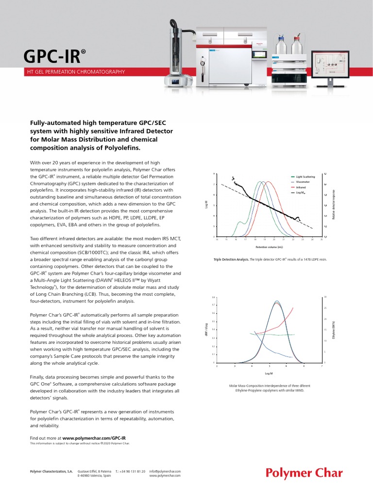 GPC-IR Datasheet | PDF | Chemistry | Physical Sciences