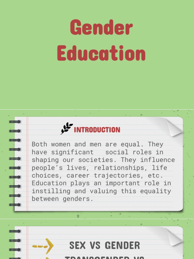 Gender Education | PDF | Transsexual | Gender