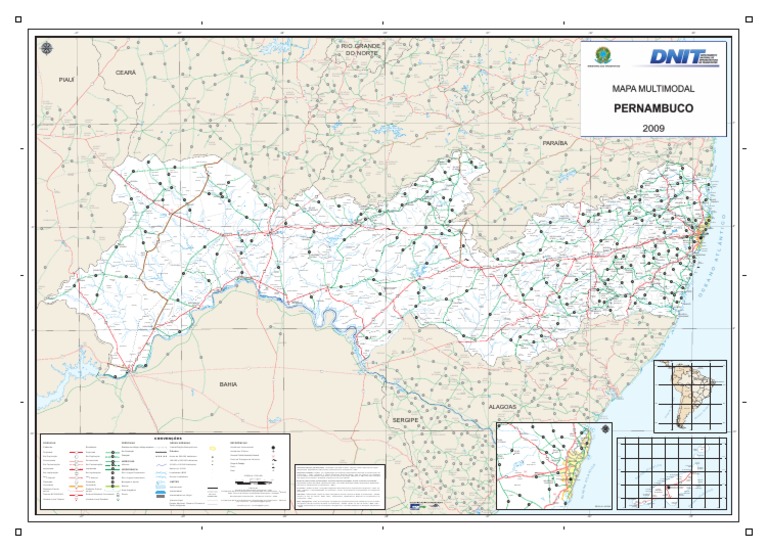Mapa Rodoviario Pernambuco | PDF