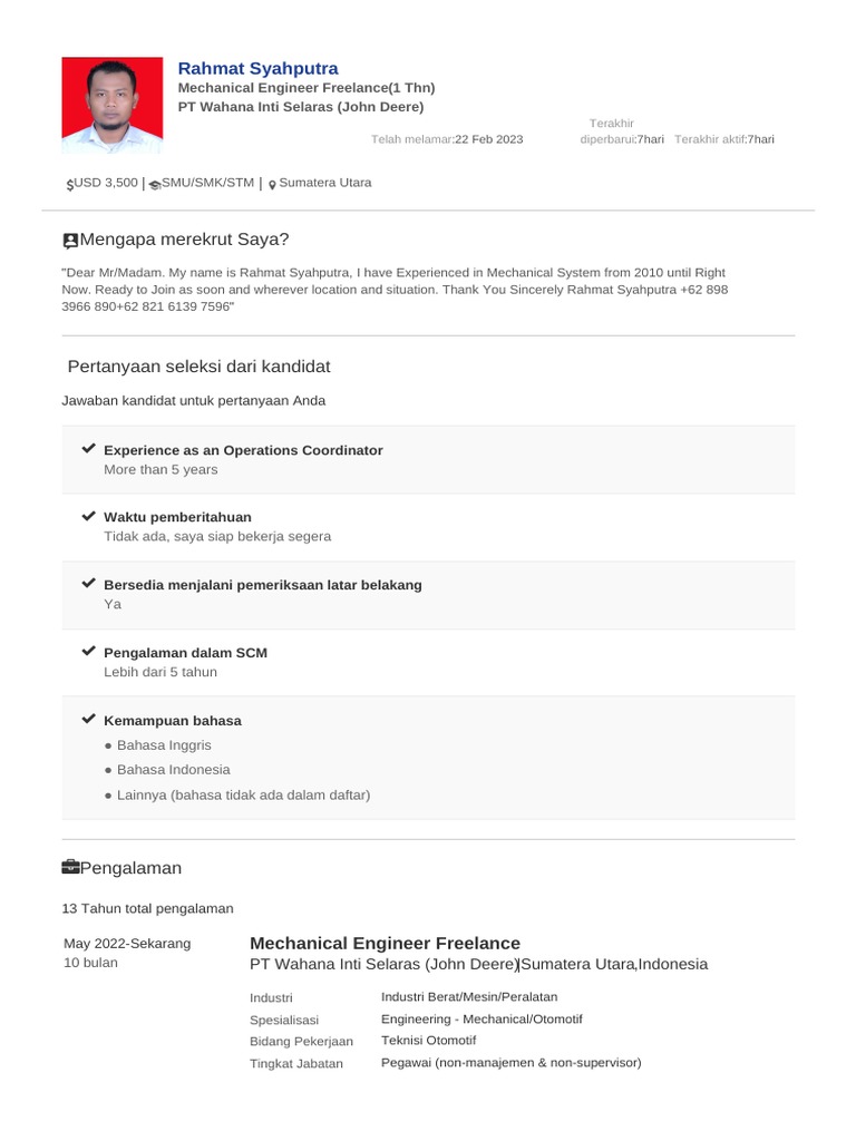 Rahmat Syahputra | PDF | Teknologi & Rekayasa