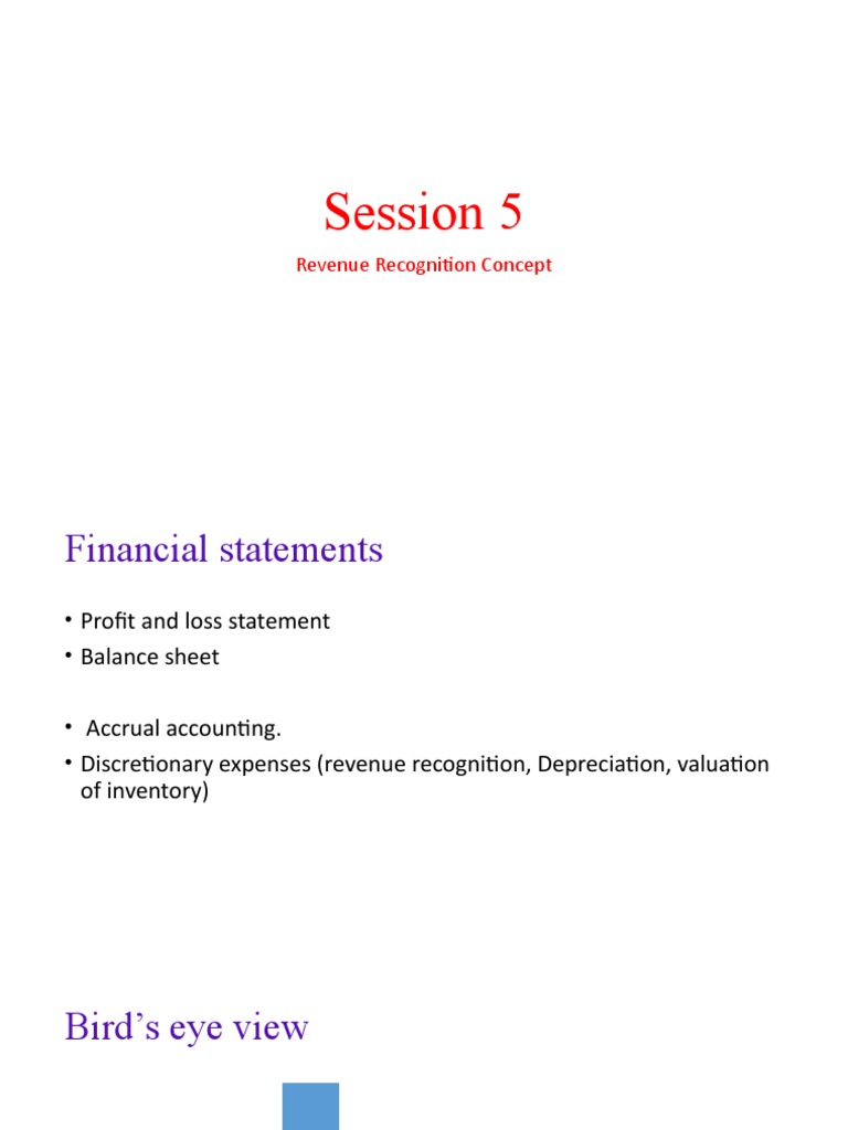 Session 5 Revenue Recognition | PDF | Franchising | Revenue