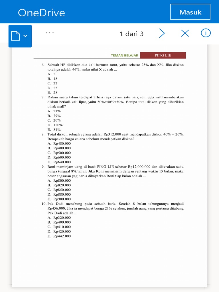 ARITMATIKA II - PDF - OneDrive | PDF