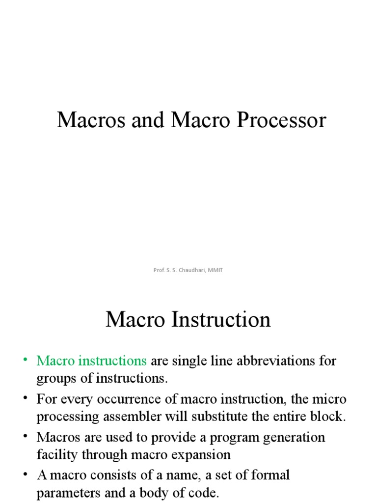 Unit 2 | PDF | Macro (Computer Science) | Assembly Language