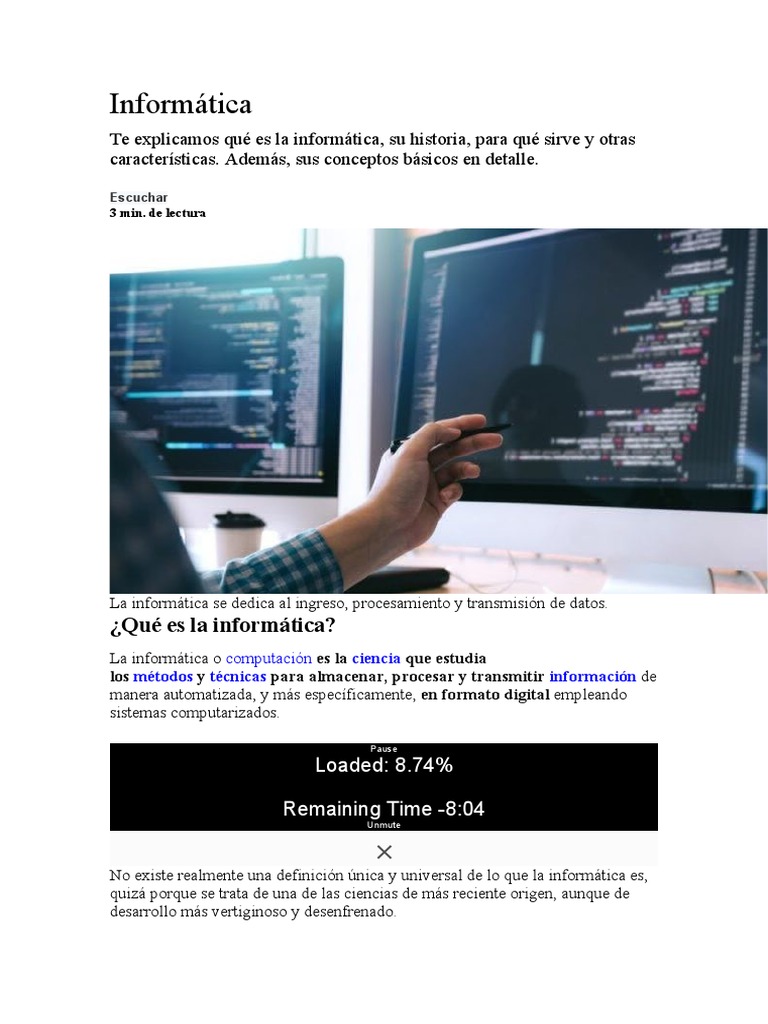 La Informatica Lalalagbyuig | PDF | Informática | Ciencias de la ...
