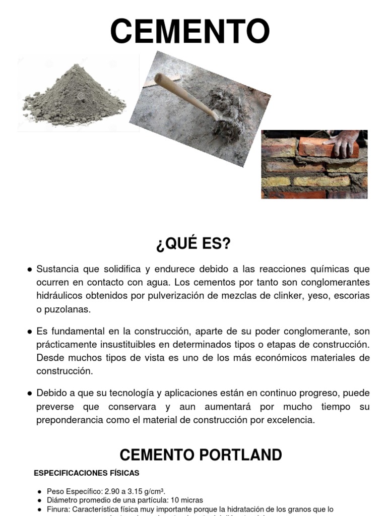 Procesos Cemento | PDF | Cemento | Hormigón