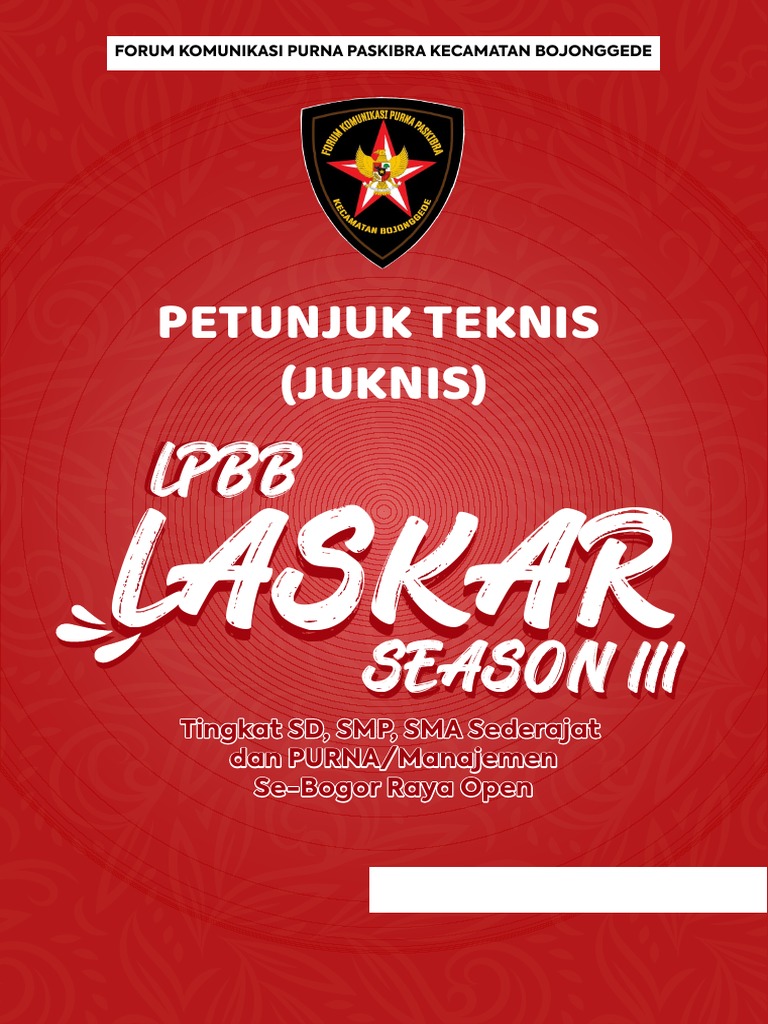 Petunjuk Teknis Laskar Season III | PDF