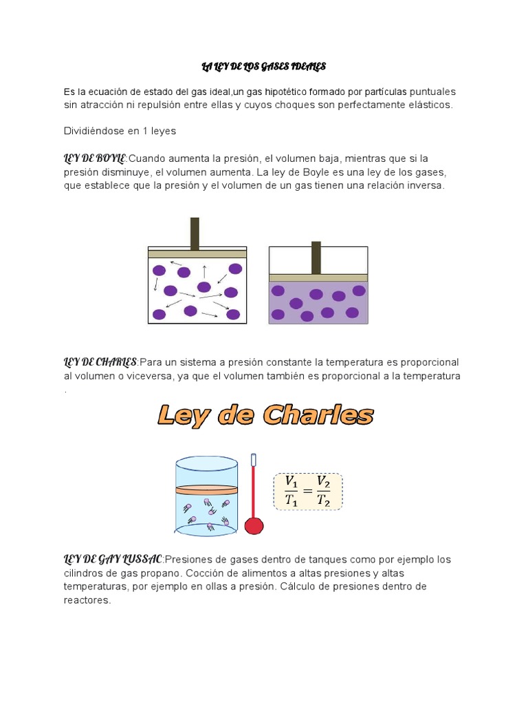 La Ley de Los Gases Ideales | PDF
