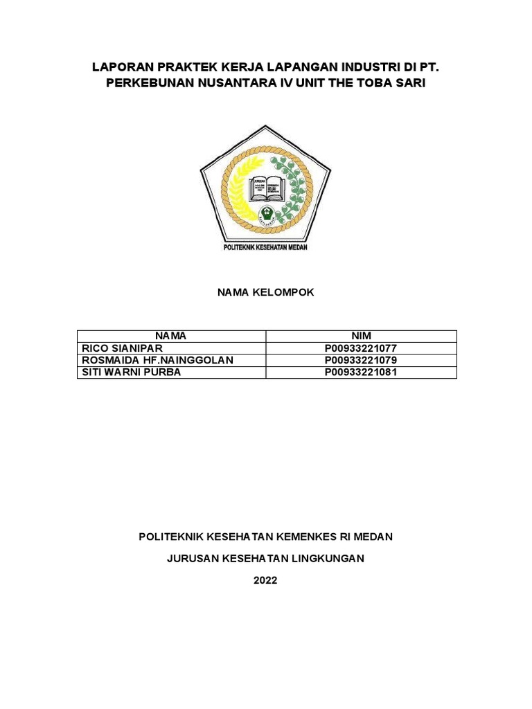 Laporan PKL Di Industri PTPN Iv-1 | PDF