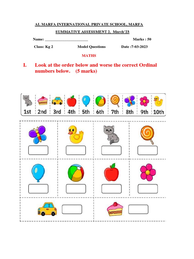 Kg2 Sa2 Maths Pdf