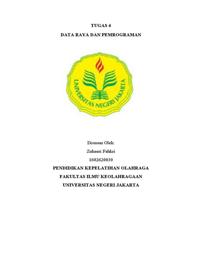 Zuhaeri Fahkri - 1602620030 - Data Raya - Tugas 4 | PDF