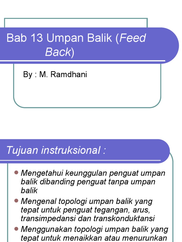 Bab 13 Umpan Balik Negatif | PDF
