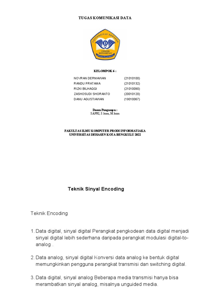 Komunikasi Data Kelompok 6 | PDF