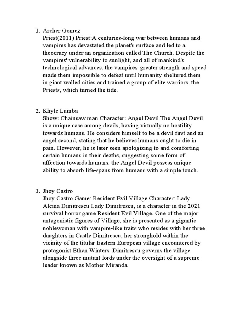 Grade 11 AandD Characters For Cosplay Event | PDF | Obi Wan Kenobi | Jedi